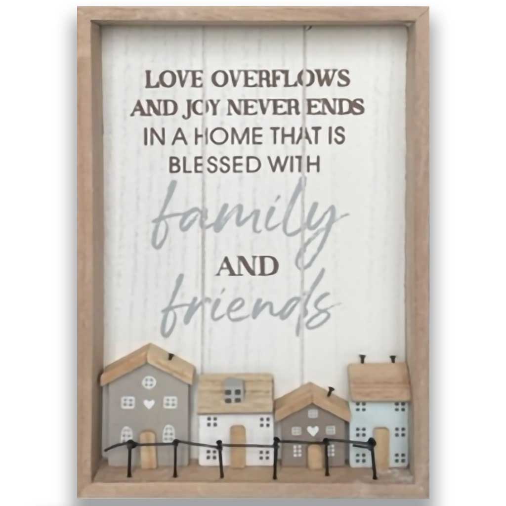 Rustic House Wooden Quote Plaques - Family & Friends – Artze Wall Art